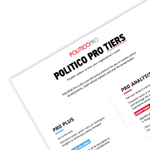 Political Resources, News & Tools | POLITICO Pro