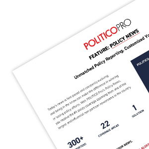 Political Resources, News & Tools | POLITICO Pro