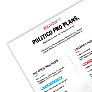 Political Resources, News & Tools | POLITICO Pro