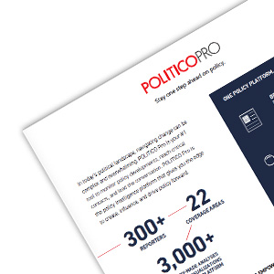 Political Resources, News & Tools | POLITICO Pro